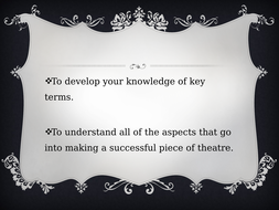 Technical Theatre Presentation | Teaching Resources