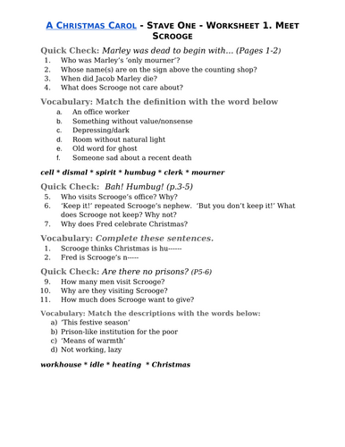 A Christmas Carol: Get Started with Stave One | Teaching Resources