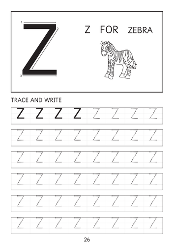 Set of simple capital letters A to Z dot to dot worksheets sheets with ...