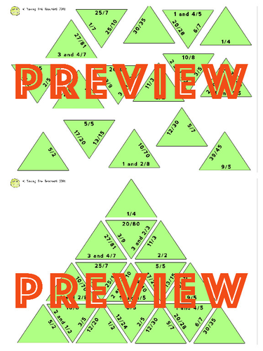 Equivalent Fractions Tarsia Puzzles | Teaching Resources Equivalent Fractions Tarsia Puzzles | Teaching Resources