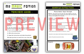 Instruction Writing: Outdoor Magic Potions | Teaching Resources