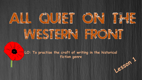 Year 9/10: All Quiet on the Western Front | Teaching Resources