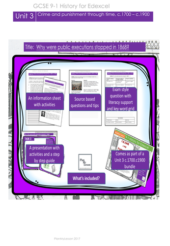 GCSE Crime, punishment and law enforcement through timec.1000-present ...
