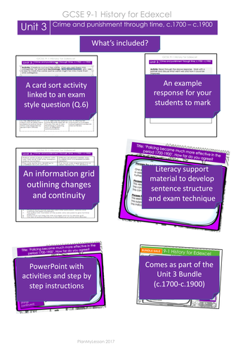 GCSE Crime, punishment and law enforcement through timec.1000-present ...