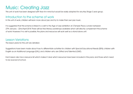 KS2 Music Resource Pack: Creating Jazz | Teaching Resources