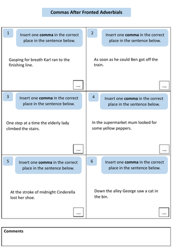 SATS English Revision: Punctuation | Teaching Resources