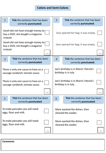 SATS English Revision: Punctuation | Teaching Resources