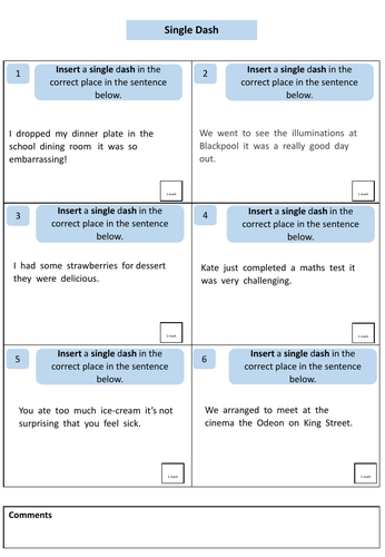 SATS English Revision: Punctuation | Teaching Resources