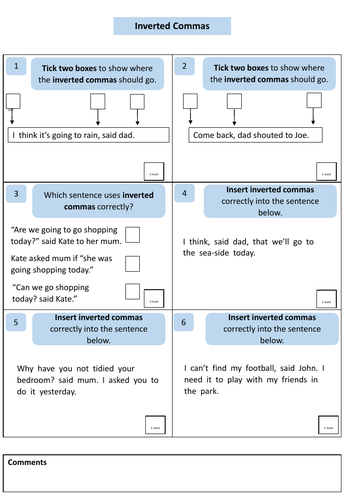 SATS English Revision: Punctuation | Teaching Resources