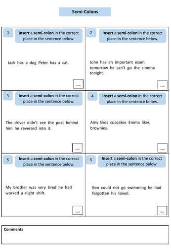 SATS English Revision: Punctuation | Teaching Resources