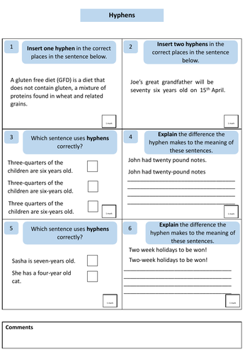 SATS English Revision: Punctuation | Teaching Resources