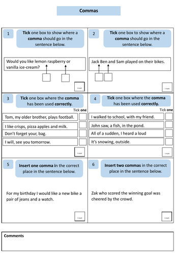 SATS English Revision: Punctuation | Teaching Resources