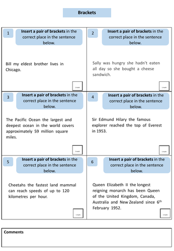 SATS English Revision: Punctuation | Teaching Resources