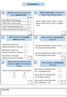 SATS Style Punctuation Questions | Teaching Resources