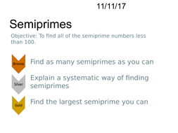 Semiprimes | Teaching Resources