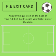 PE Themed Exit Cards | Teaching Resources