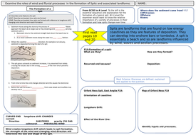 OCR A Level Coastal Landscapes - The Formation of Spits and Associated ...