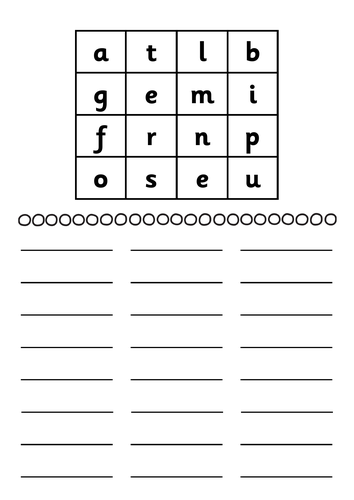 Word Grids - Pack A | Teaching Resources
