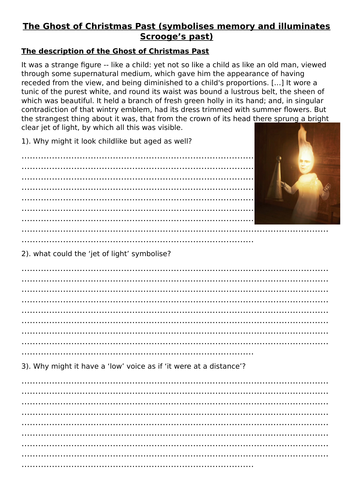 Ghost of Christmas Past - A Christmas Carol | Teaching Resources
