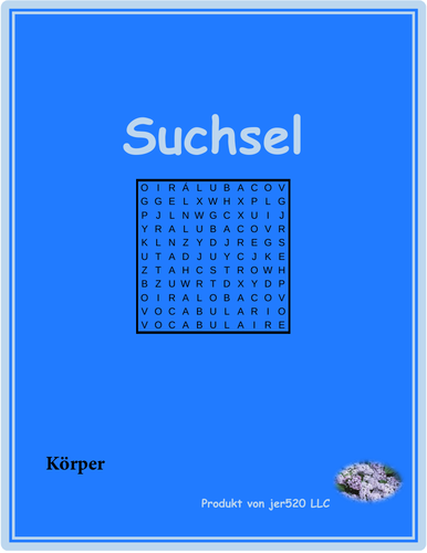 Körper (Body in German) Wordsearch | Teaching Resources