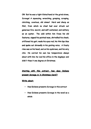 How does Scrooge change in 'A Christmas Carol'? Observation Lesson ...