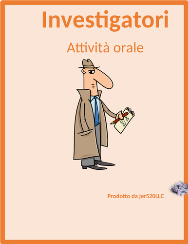 Tempo (Weather in Italian) Detectives Speaking Activity | Teaching ...