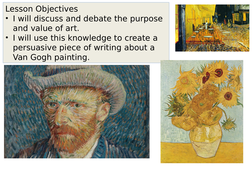 Van Gogh Art Analysis Tasks - Art Dealer | Teaching Resources