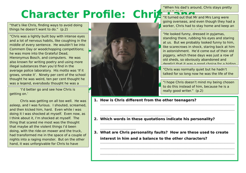 Tomorrow When the War Began - Character profile: Chris Lang | Teaching ...
