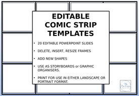 Editable Comic Strip Templates | Teaching Resources