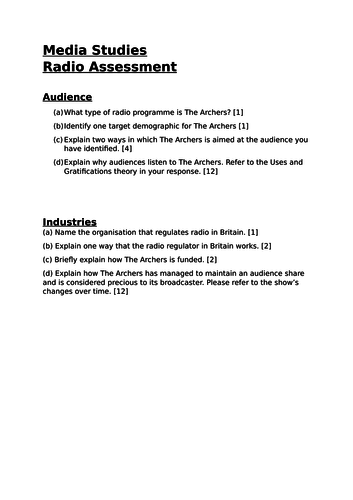 Edquas GCSE Media Studies 2019 - Radio (Component 1) PPT SOW | Teaching ...