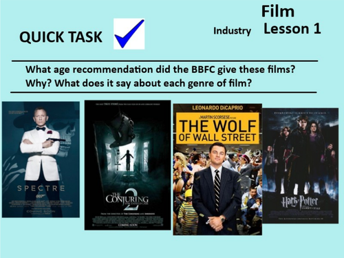 Edquas A Level Media Studies 2019 -Film Industry (Component 1 Section B ...