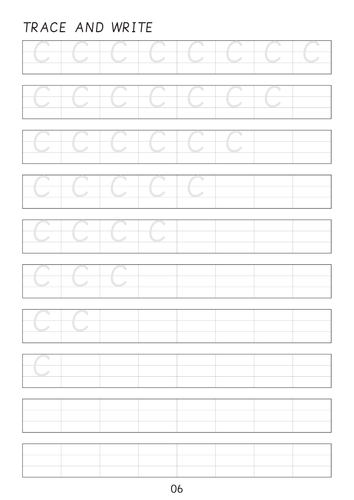 Set of cursive capital letters A-A to Z-Z line worksheets with pictures ...