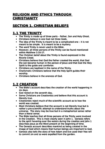 EDEXCEL Religion and ethics through Christianity. Revision guide ...