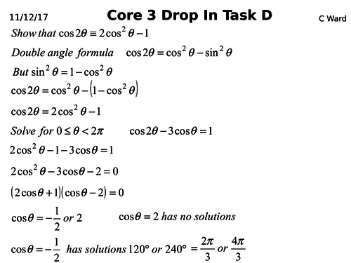 4 OLD SPEC EDEXCEL CORE 3 BOOSTER LESSON | Teaching Resources