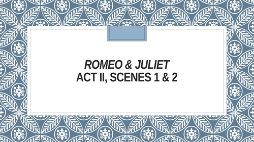 Romeo and Juliet Complete SoW Bundle | Teaching Resources
