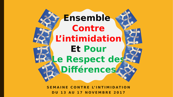 French- Anti-Bullying Week- Semaine Contre l'intimidation | Teaching ...