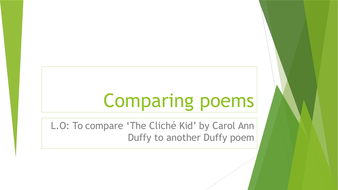Carol Ann Duffy poems | Teaching Resources