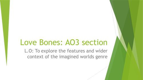 The Lovely Bones | Teaching Resources