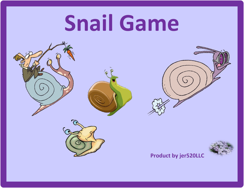 Numbers in English Snail Game | Teaching Resources
