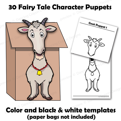 Fairy Tales Craft Activity | Printable Paper Bag Puppets | Teaching ...