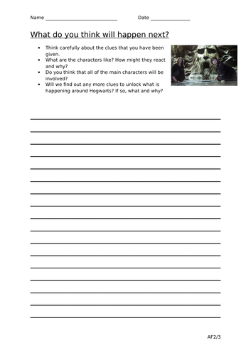 Harry Potter and the Chamber of Secrets - guided reading planning ...