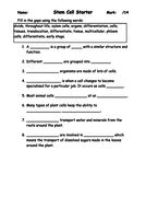 Stem Cell - New AQA Biology GCSE | Teaching Resources