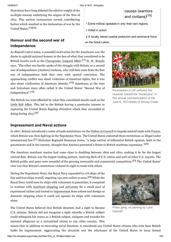 The Causes of The War of 1812 - Canada v USA - FREE LESSON | Teaching ...