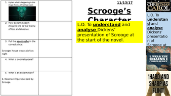A Christmas Carol AQA - Scrooge's Character Stave One | Teaching Resources
