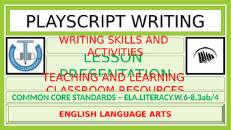 PLAYSCRIPT WRITING : PRESENTATION | Teaching Resources