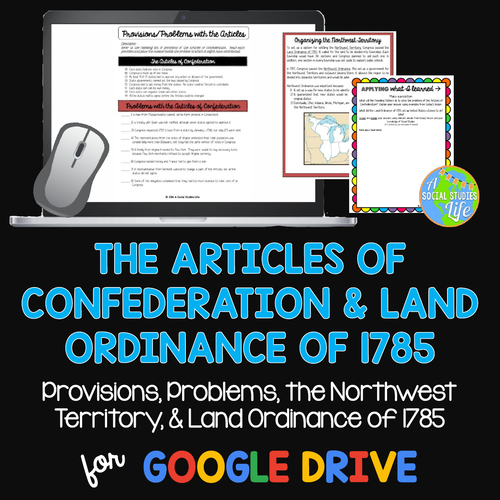 Articles of Confederation Northwest Territory & Land Ordinance of 1785 ...
