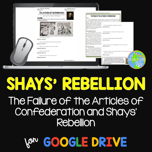 Articles of Confederation Shays' Rebellion | Teaching Resources