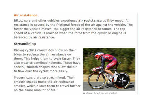 Friction & Drag Force (air resistance) 2 lessons | Teaching Resources