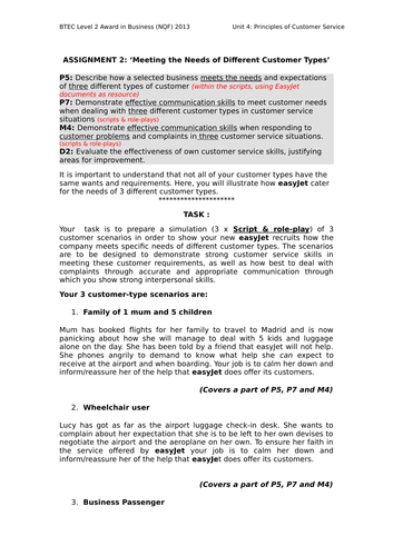 BTEC Level 2 Unit 4 Customer Service | Teaching Resources