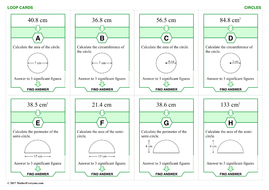Circles and Part-circles (Treasure Hunt) | Teaching Resources